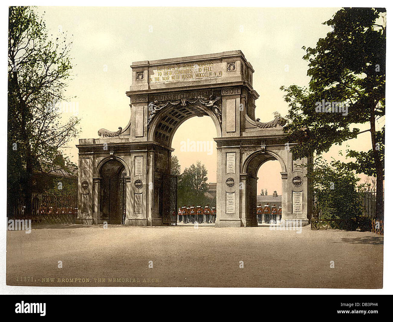 The Memorial Arch in New Brompton, England, is a commemorative ...