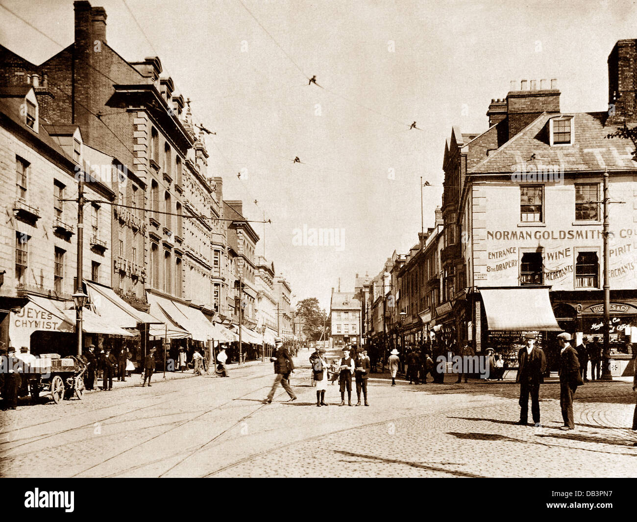 Northampton The Drapery early 1900s Stock Photo - Alamy