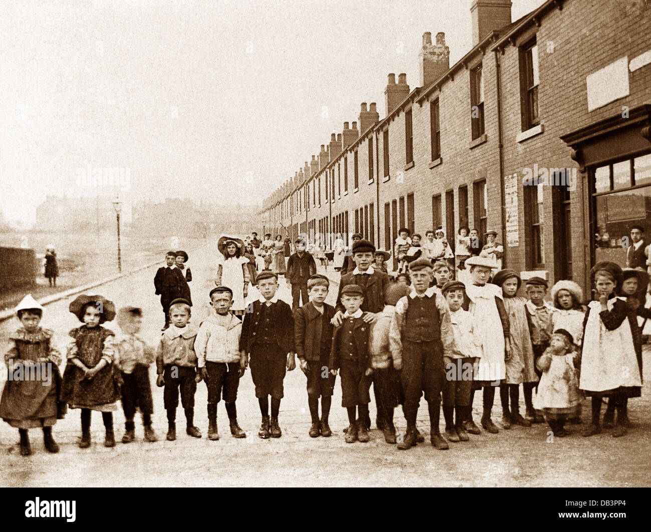 Masbrough Josephine Road near Rotherham early 1900s Stock Photo - Alamy
