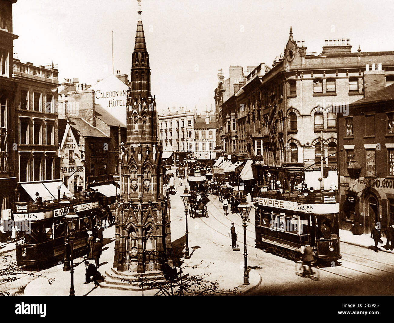 Nottingham Lister Gate early 1900s Stock Photo - Alamy