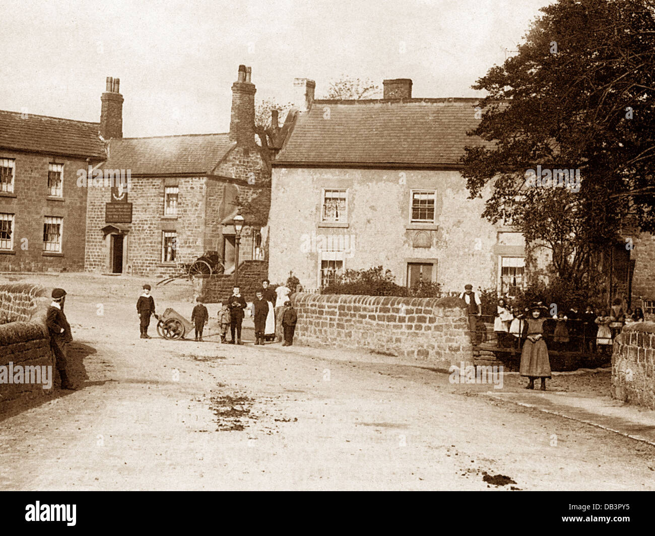Whiston Pleasley Road early 1900s Stock Photo - Alamy