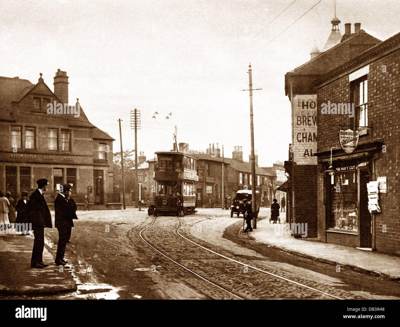 Ripley Nottingham Road early 1900s Stock Photo - Alamy