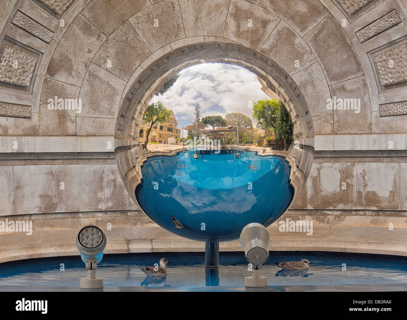 Globe reflections outside Jimmy's Night Club, Monte Carlo Casino ...