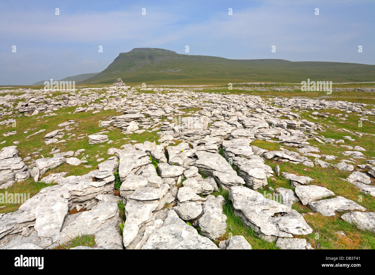 Ingleborough from White Scar limestone pavement, North Yorkshire ...
