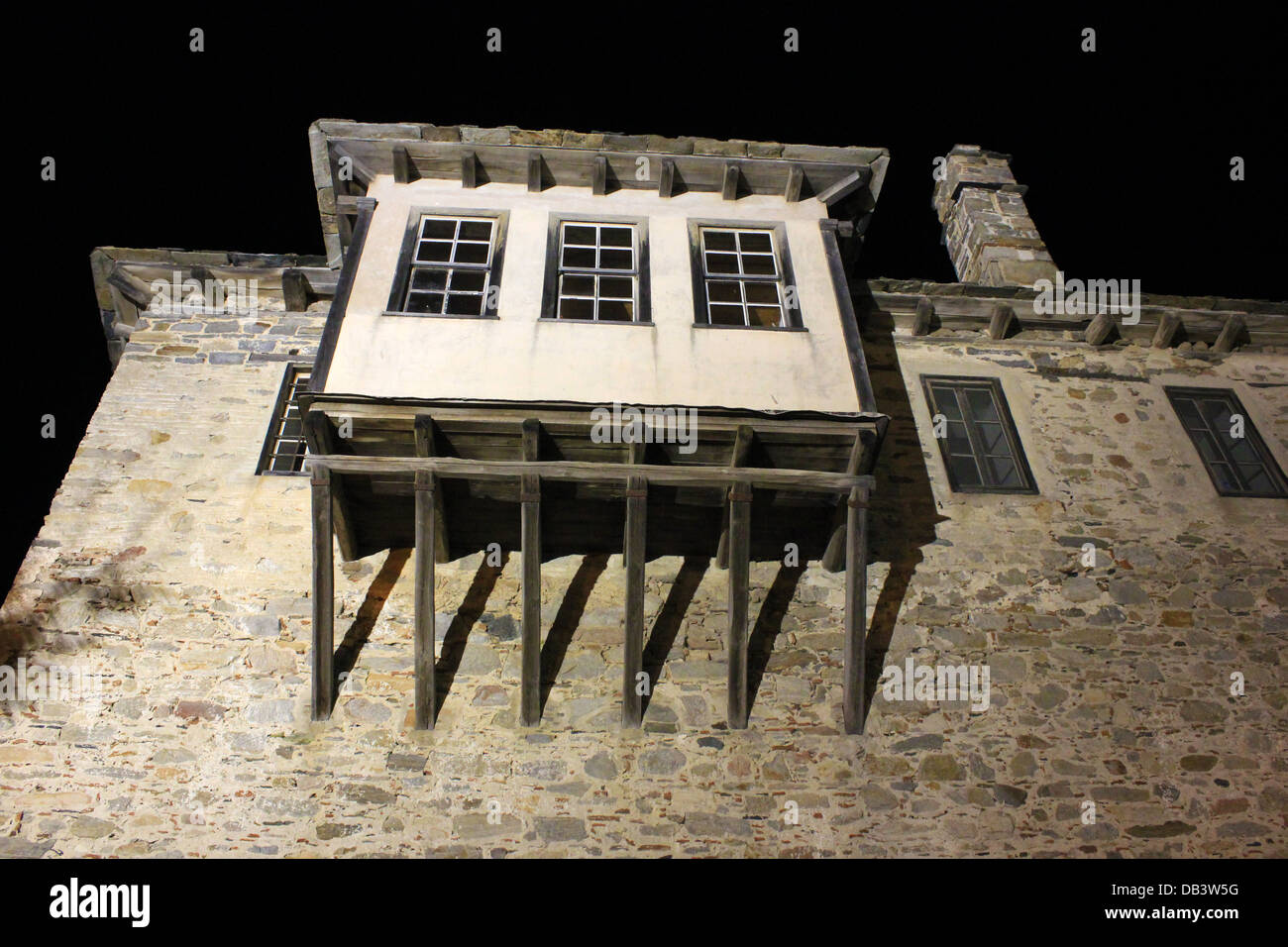 The old tower of Ouranoupolis, Chalkidiki, Greece Stock Photo - Alamy