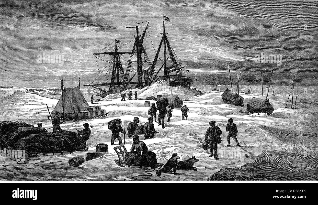Expedition in the arctic 1872 1874 hi-res stock photography and images ...