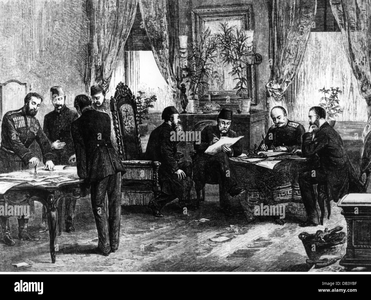 Russo-Turkish War of 1877-1878, signing of the Treaty of San Stefano, 3 ...
