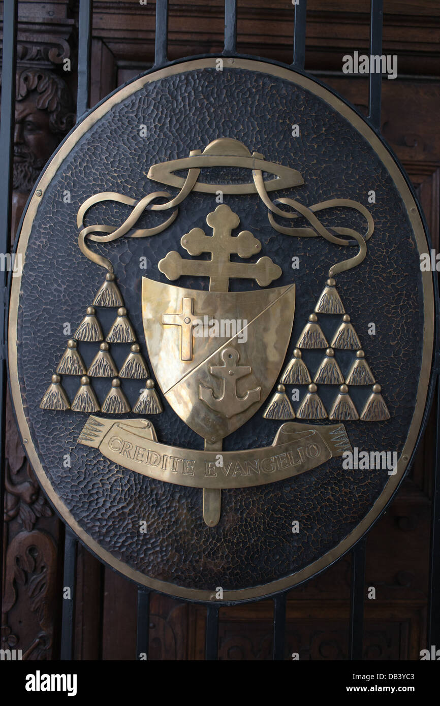 Details and architecture example in catholic church Stock Photo - Alamy