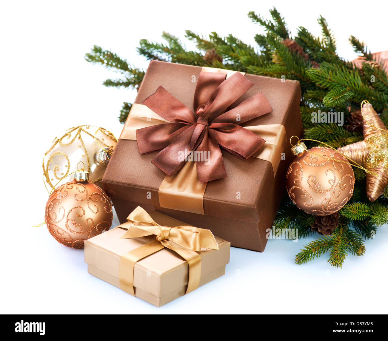 Christmas ornament gift boxes hi-res stock photography and images - Alamy