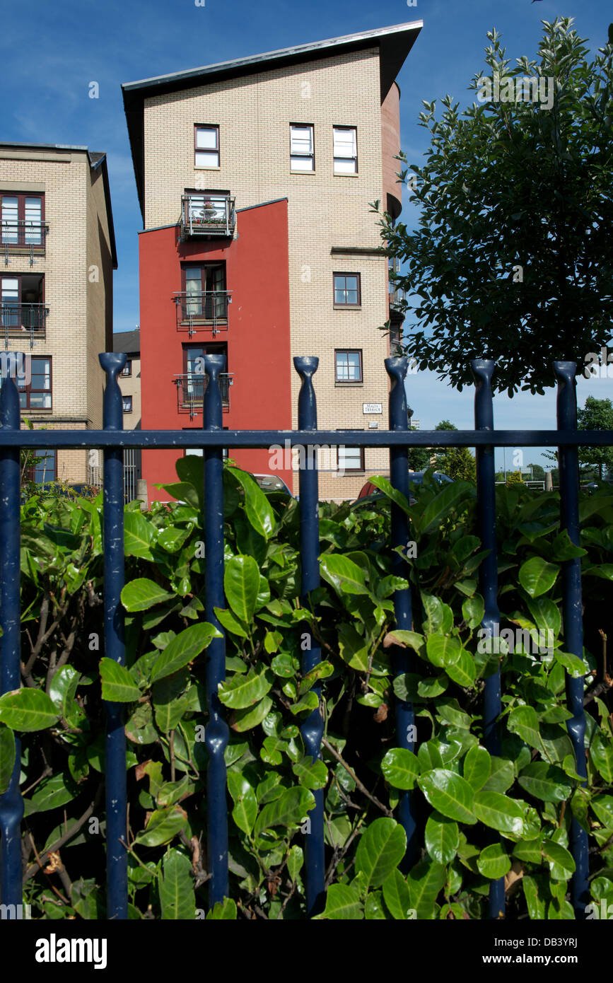 Modern apartment block, Malta Terrace, Gorbals, Glasgow Stock Photo - Alamy