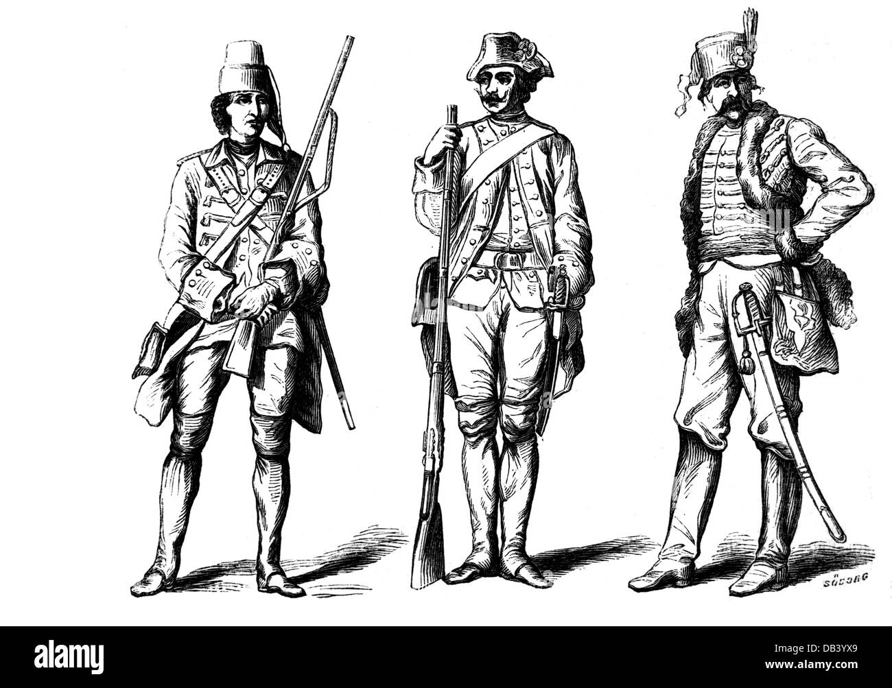 18th century military uniforms High Resolution Stock Photography and ...