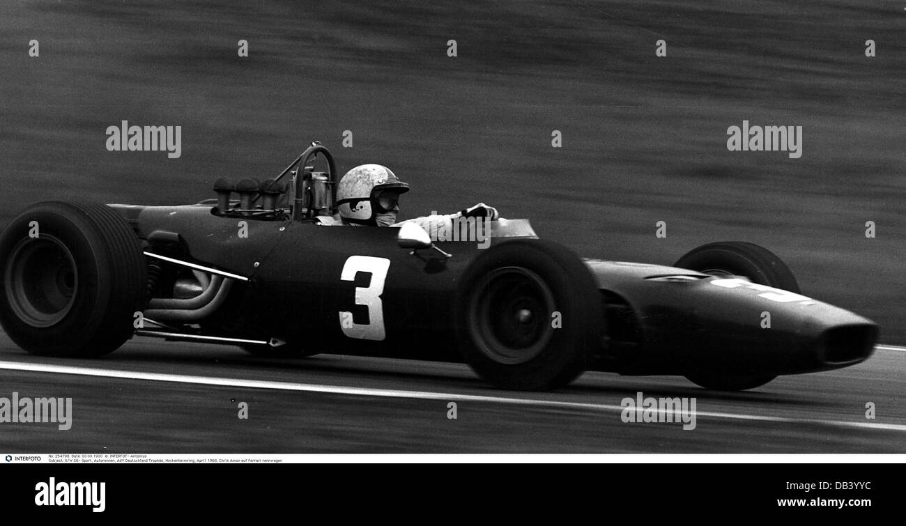 sports, car racing, AdV Germany trophy, Chris Amon on Ferrari ...