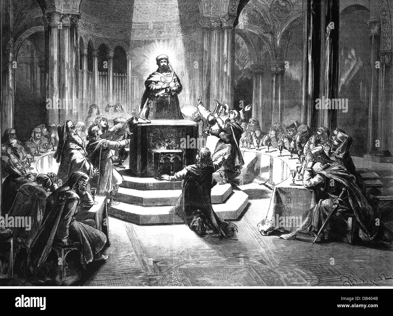 Parsifal grail Black and White Stock Photos & Images - Alamy