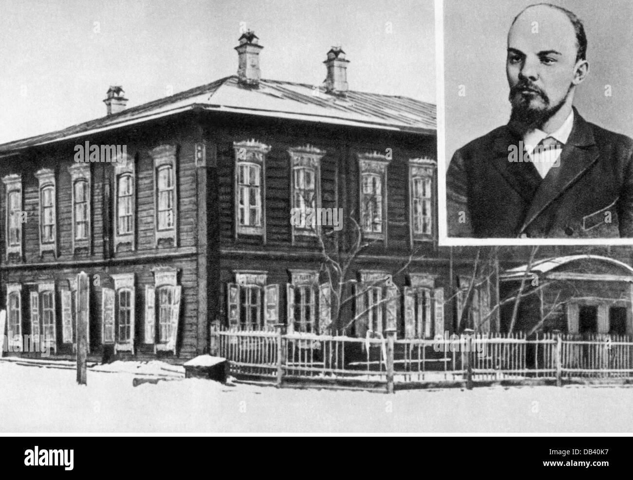 Lenin house of russian people Black and White Stock Photos & Images - Alamy