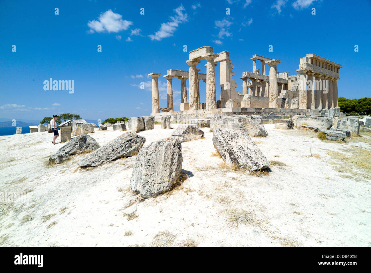 The remains of the temple devoted to goddess Afea from the 5th century ...