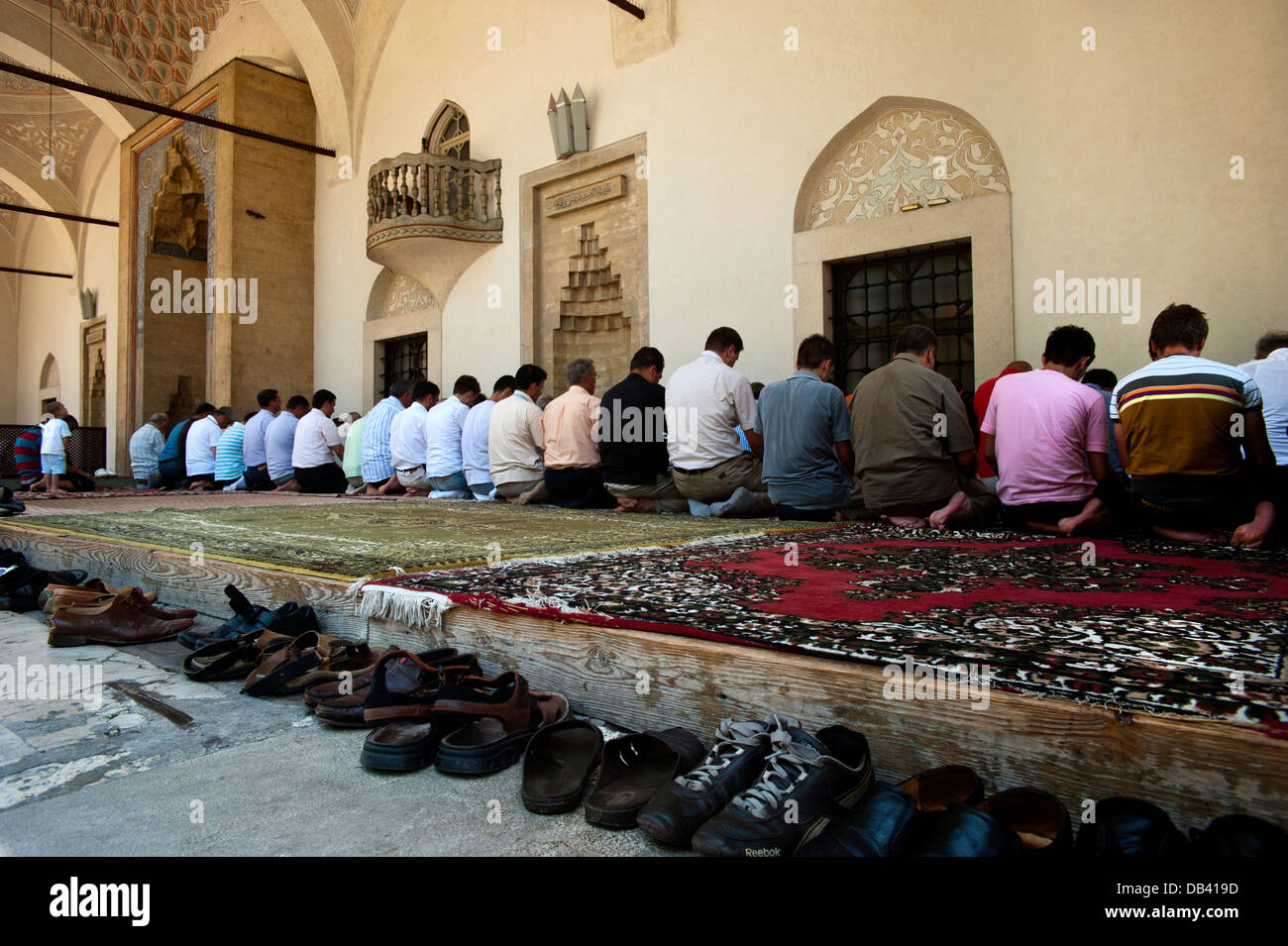 Prayer at Gazi Husrev- Bey Mosque. Sarajevo. Bosnia- Herzegovina ...