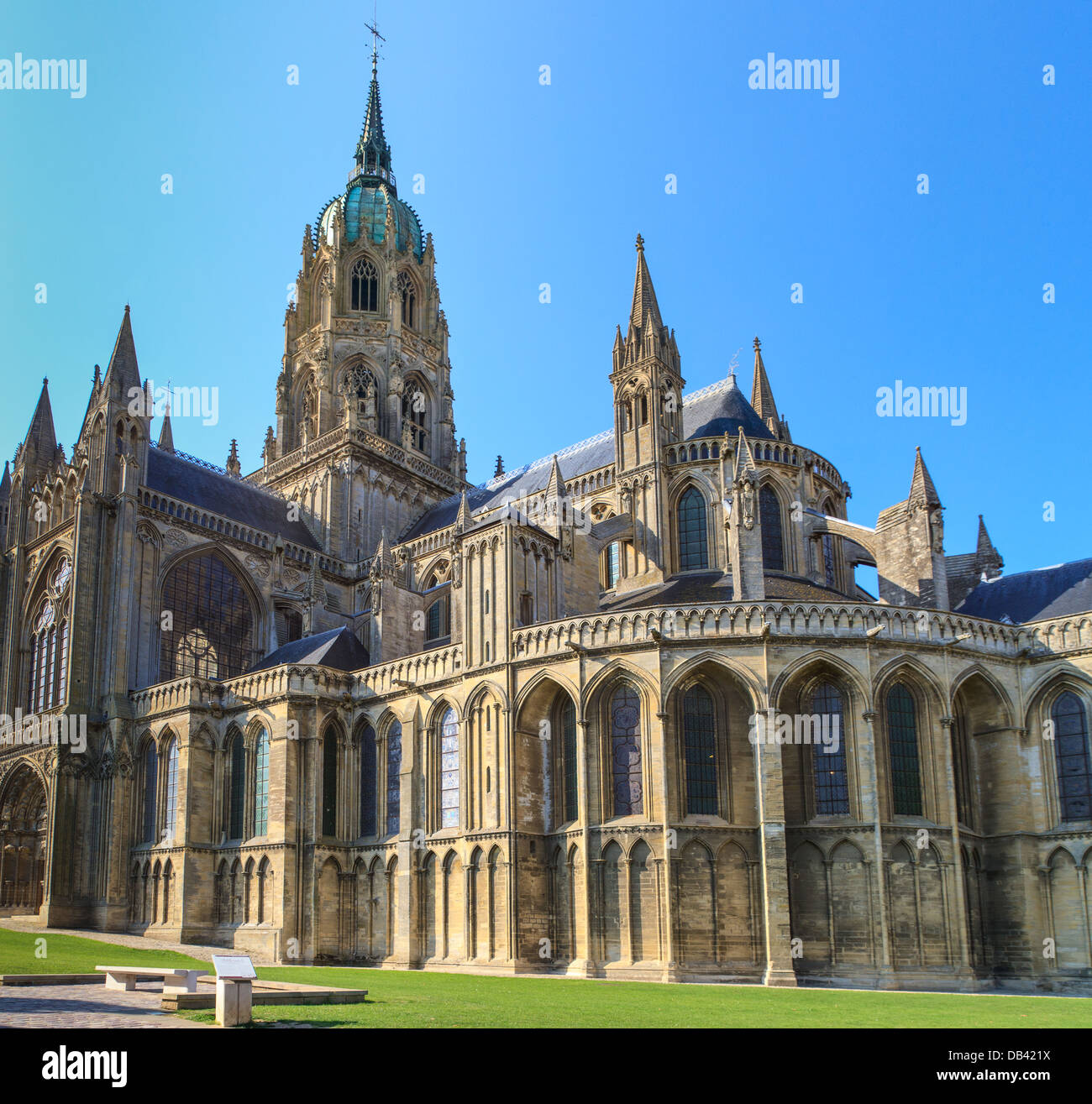 View of Cathedral of Bayeux, Normandy, France Stock Photo - Alamy