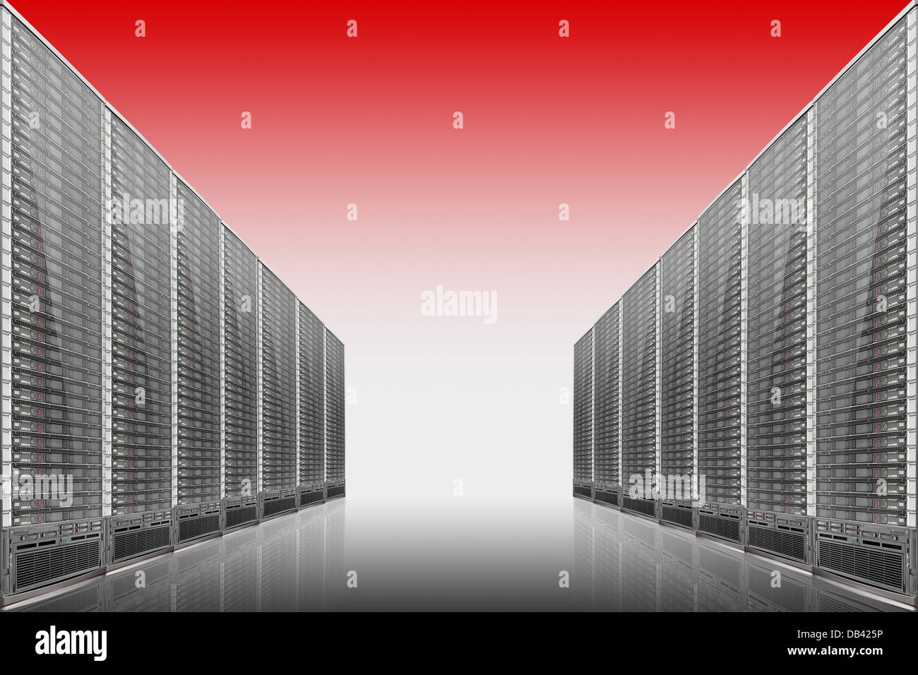 Server room - illustration Stock Photo - Alamy