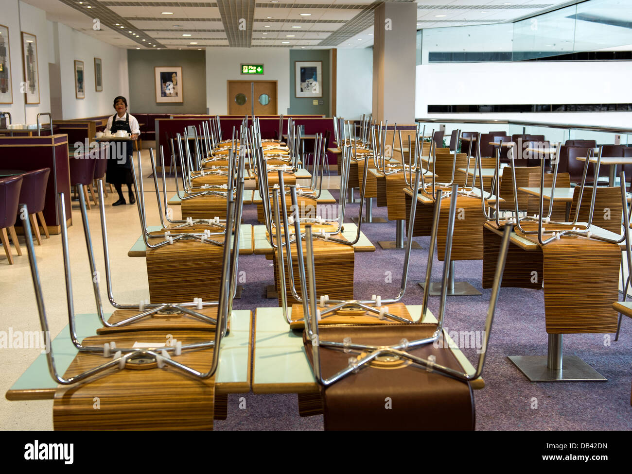 Overturned tables hi-res stock photography and images - Alamy