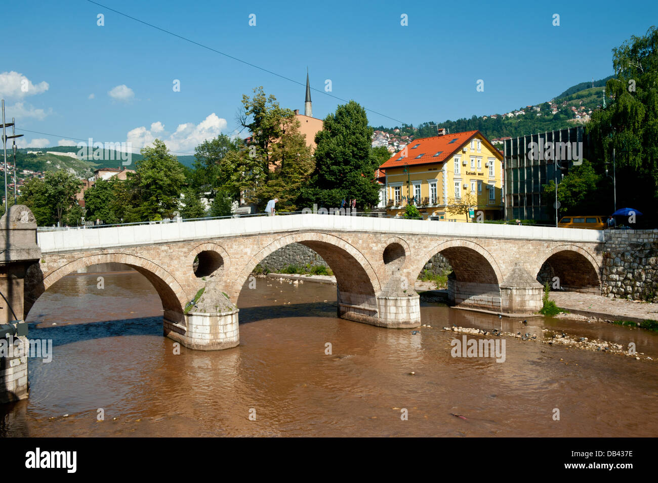 Latin Bridge on Miljacka River, place where was killed the Archduke ...