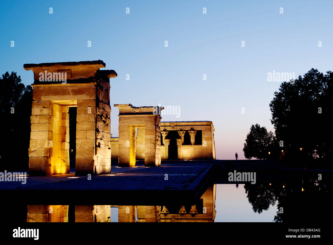 Debod Egyptian Temple, located in Madrid, Spain Stock Photo - Alamy