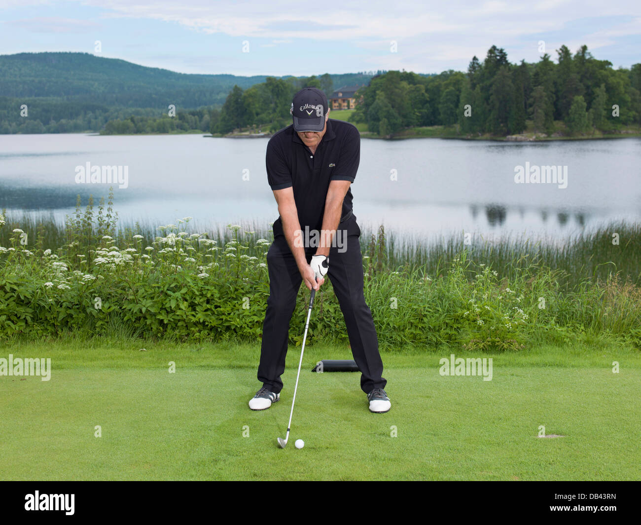 Black and white golf hi-res stock photography and images - Alamy