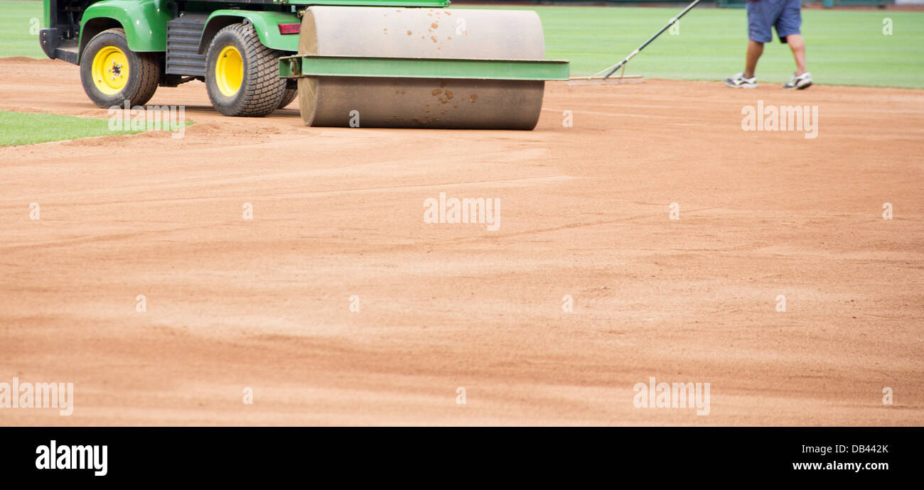 Flattening the field Stock Photo - Alamy