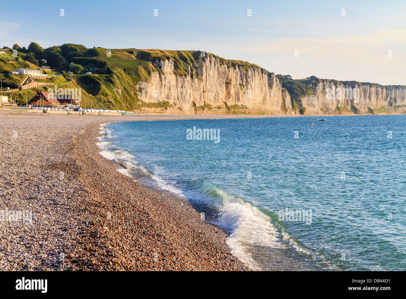 Normandy Coast with white cliffs, near Fecamp, France Stock Photo - Alamy