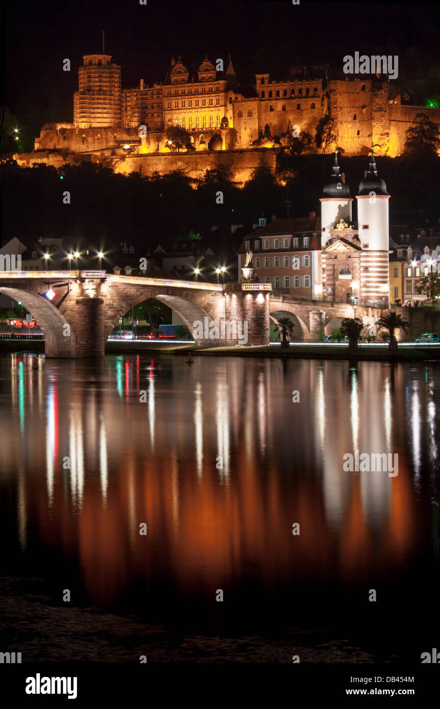 Night view of heidelberg hi-res stock photography and images - Alamy