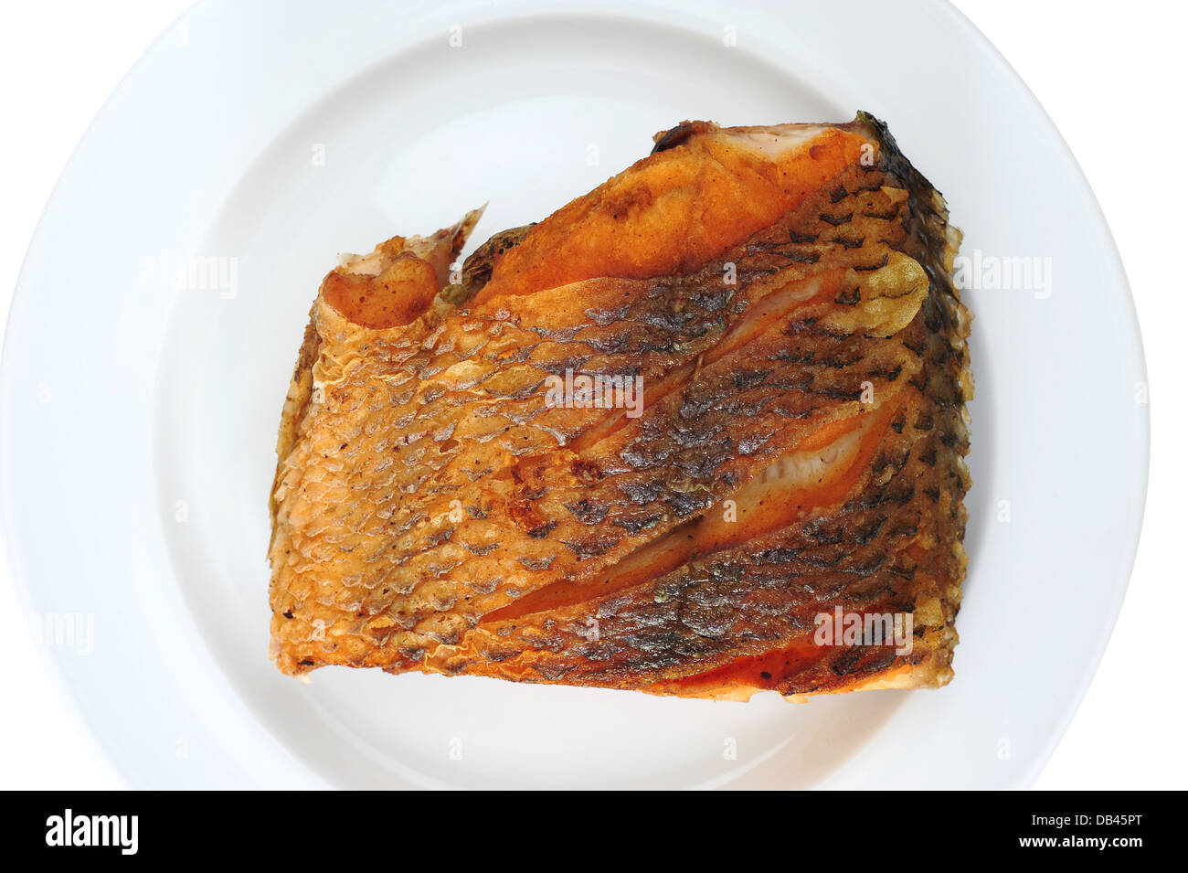 Fish Fried With Salt Stock Photo - Alamy