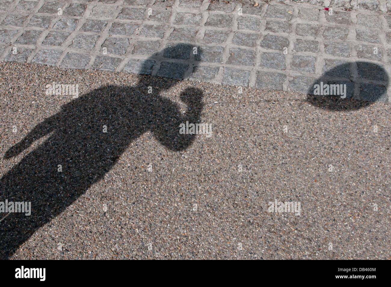 shadow of boy and balloon Stock Photo - Alamy