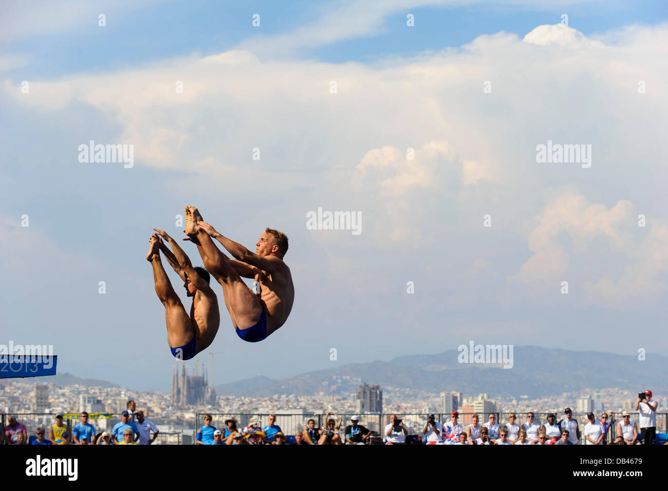 Barcelona, Spain. 23rd July, 2013. Chris Mears and Nicholas Robinson ...