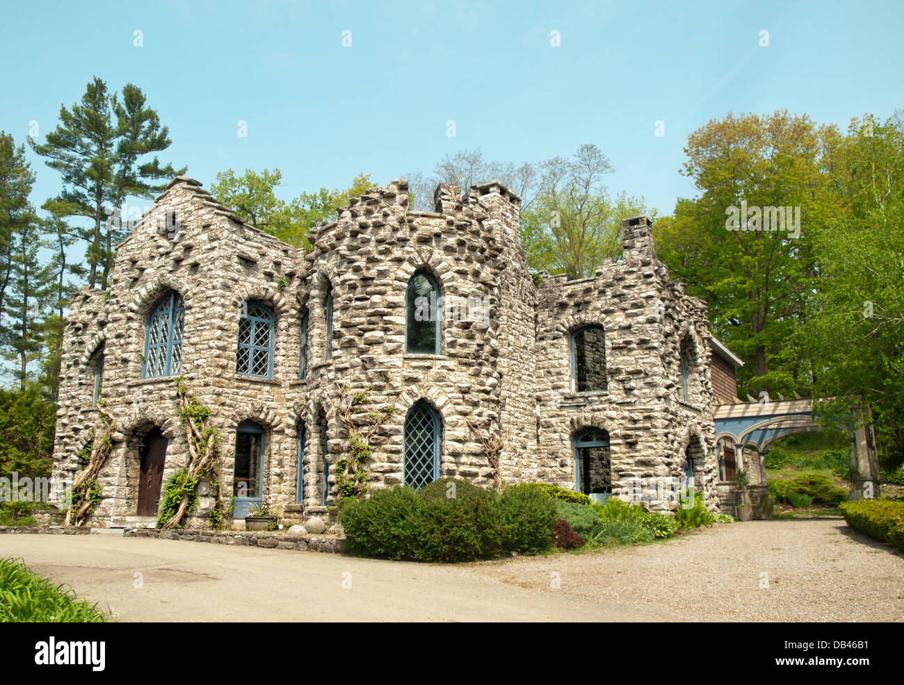 medieval castle on a sunny spring day Stock Photo - Alamy