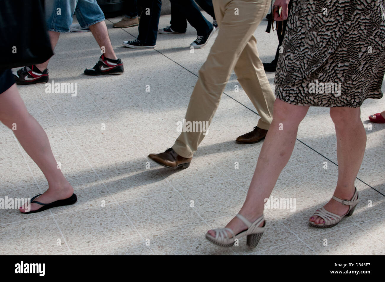commuters legs at railway station Stock Photo - Alamy