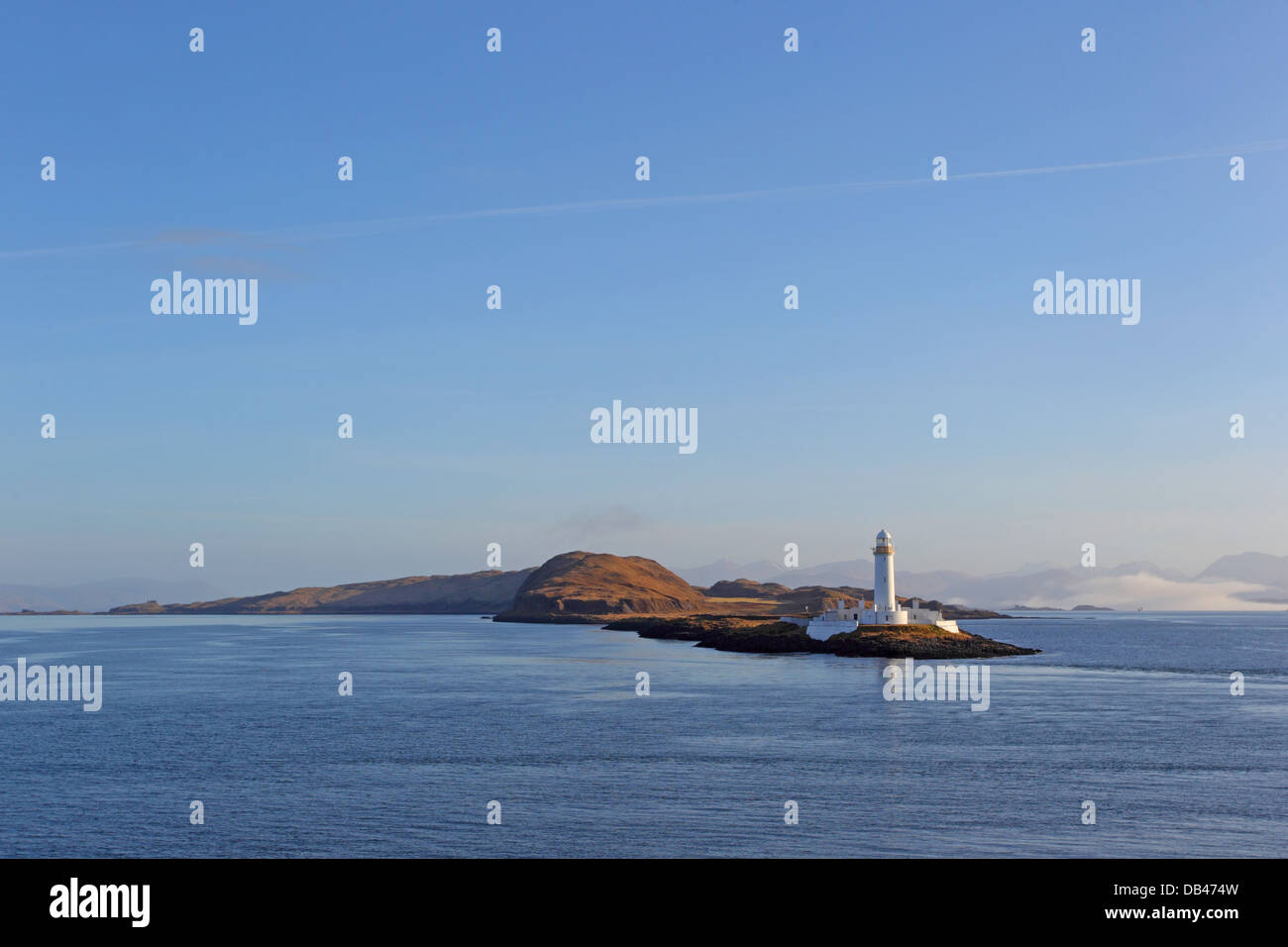Lismore lighthouse just after sunrise Stock Photo - Alamy