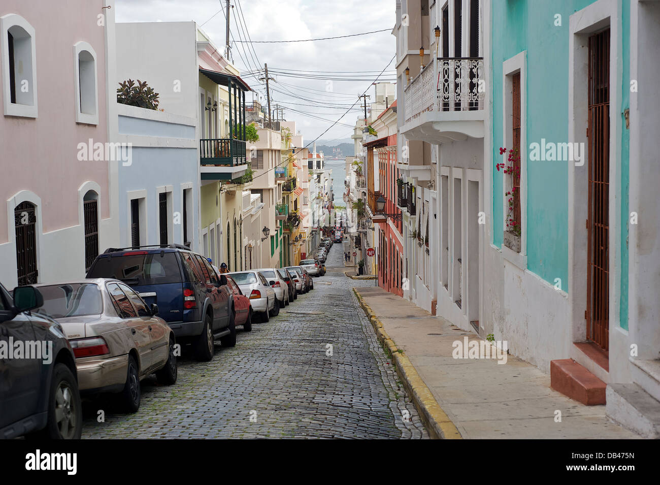 Street scene, San Juan, Puerto Rico Stock Photo - Alamy