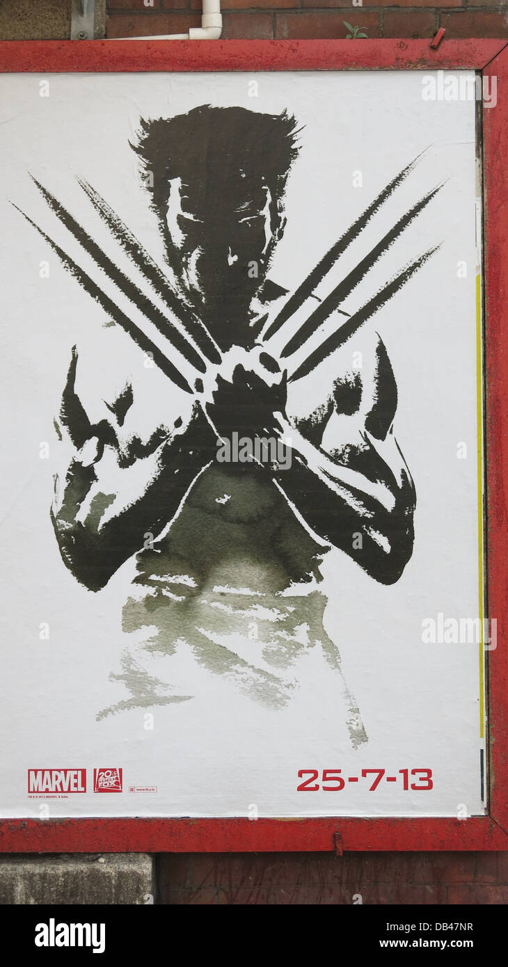 Image of a promotional poster on a Dublin city wall for the new movie ...