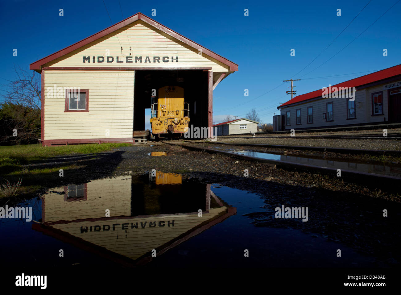Middlemarch Railway Station, Strath Taieri, Otago, South Island, New ...