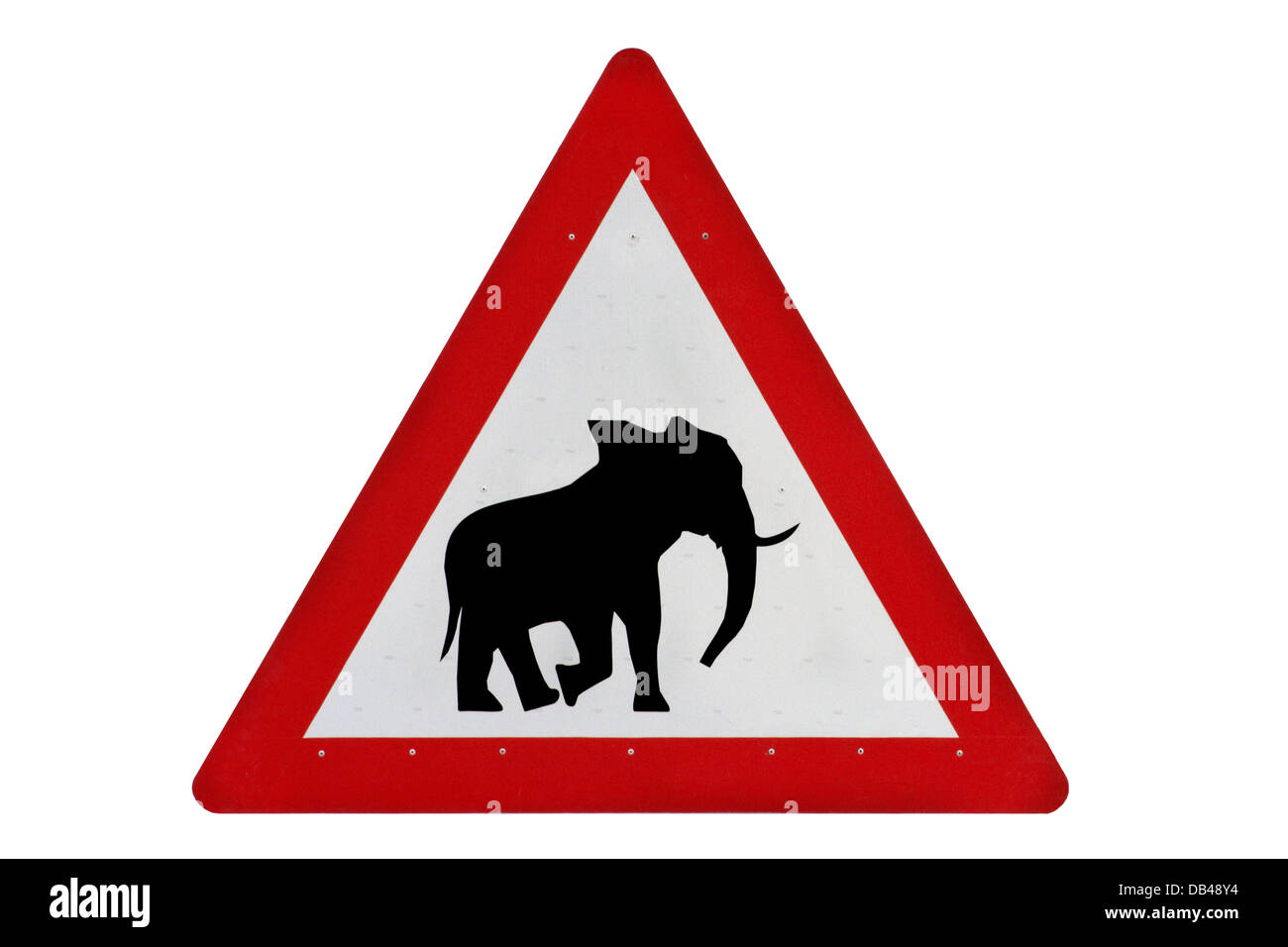 Elephant road sign hi-res stock photography and images - Alamy