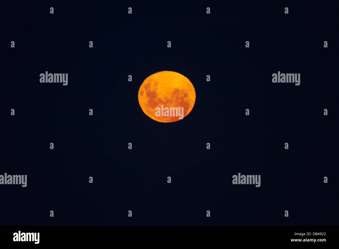 Full "Supermoon" seen at lunar perigee (moons closest point to the ...