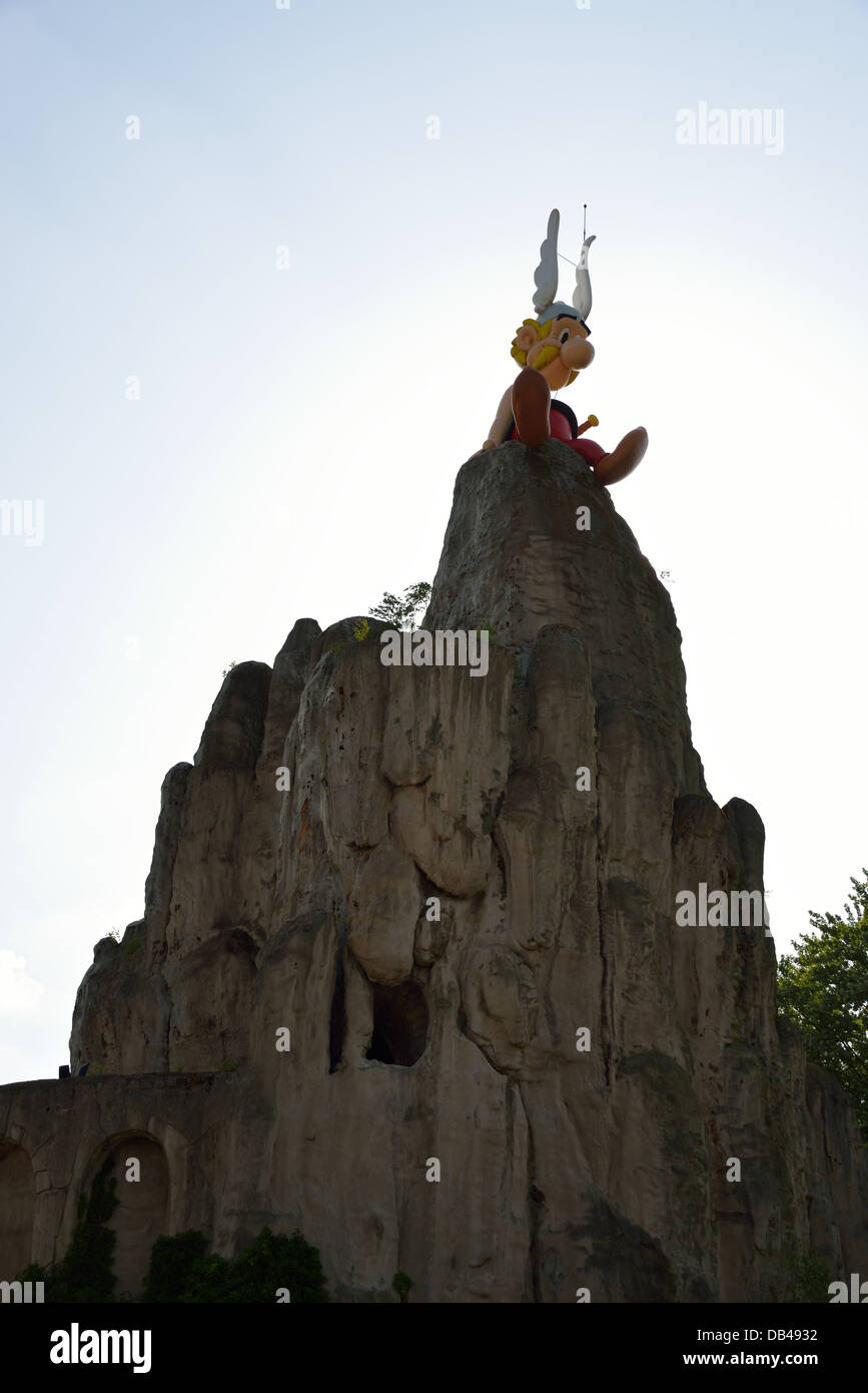 The Parc Asterix emblematic statue Stock Photo - Alamy