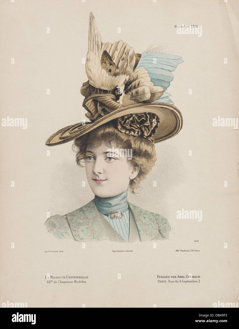 Millinery Print M.74.50.1 Stock Photo - Alamy