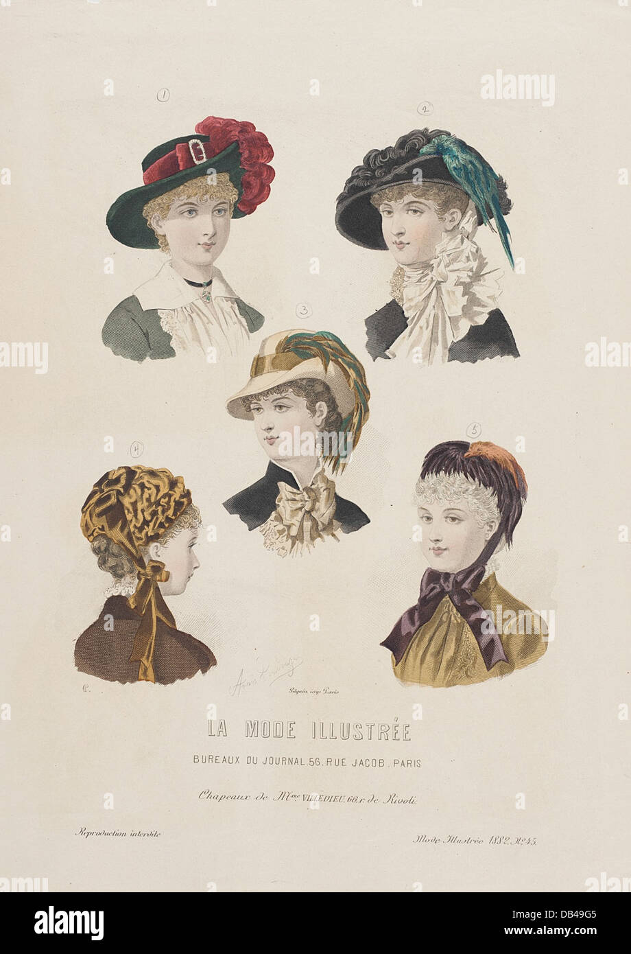19th century millinery hi-res stock photography and images - Alamy