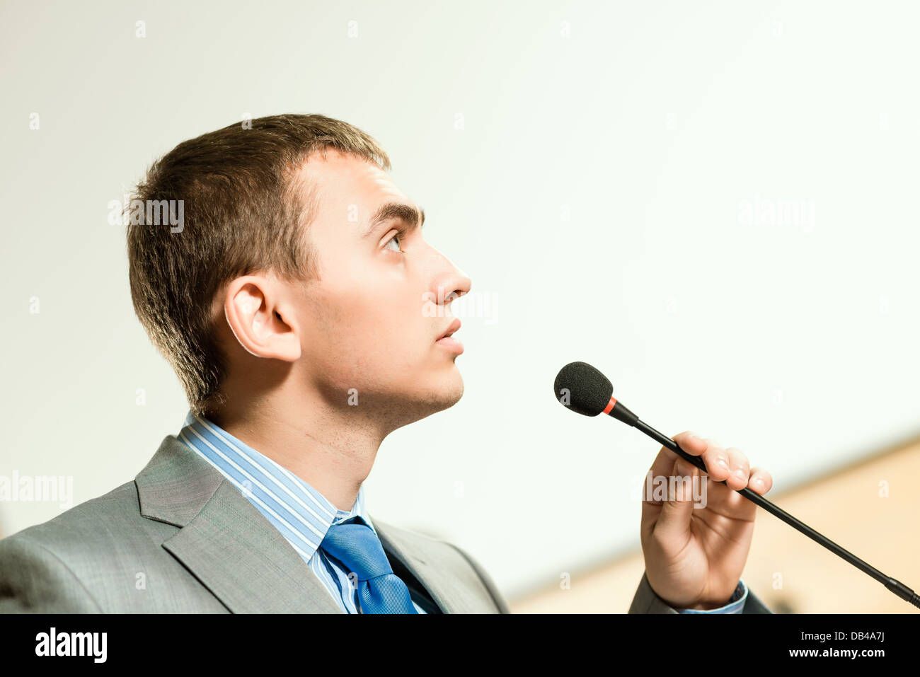 Speaker podium leadership hi-res stock photography and images - Alamy