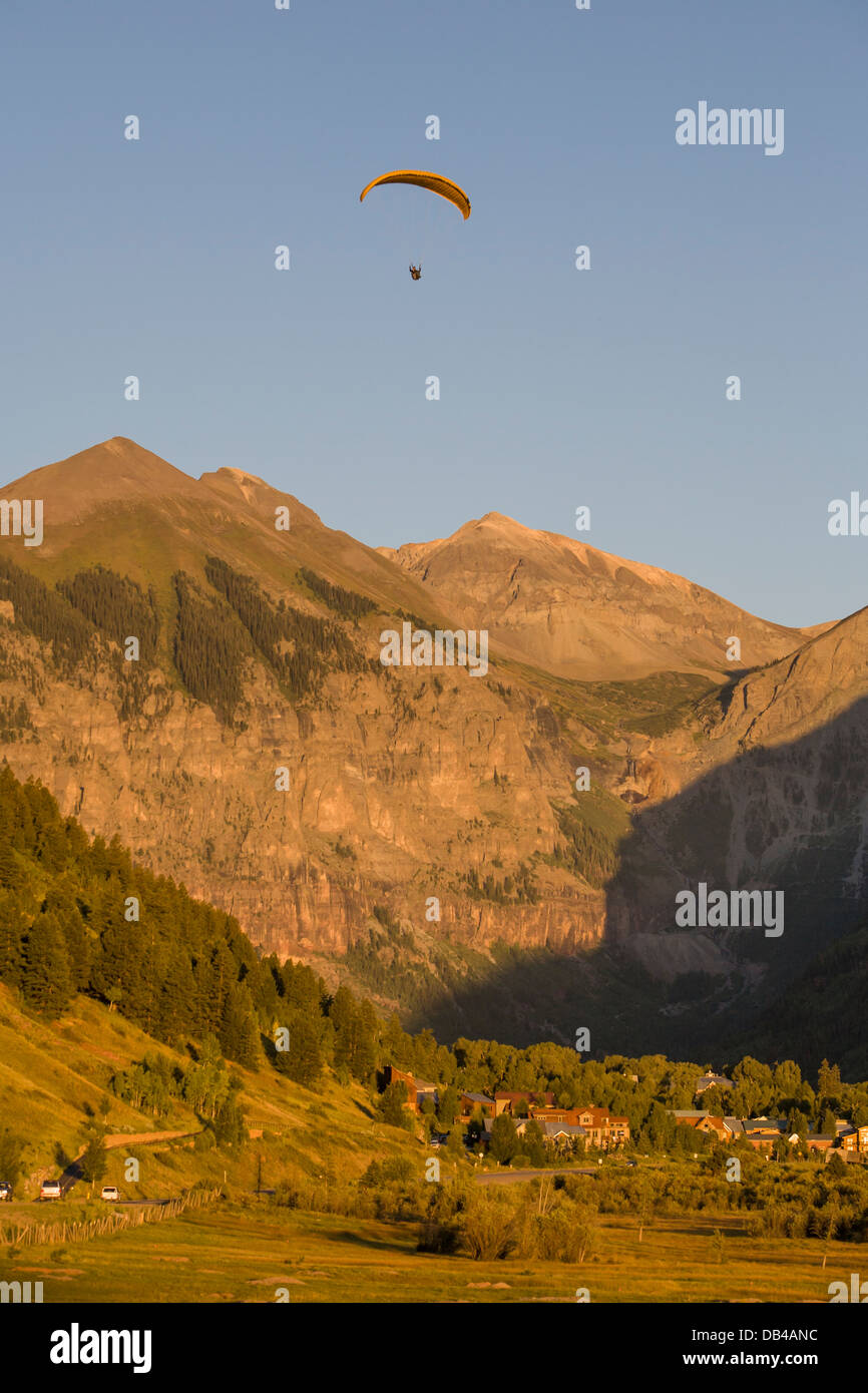 Paragliding above Telluride, Colorado Stock Photo - Alamy