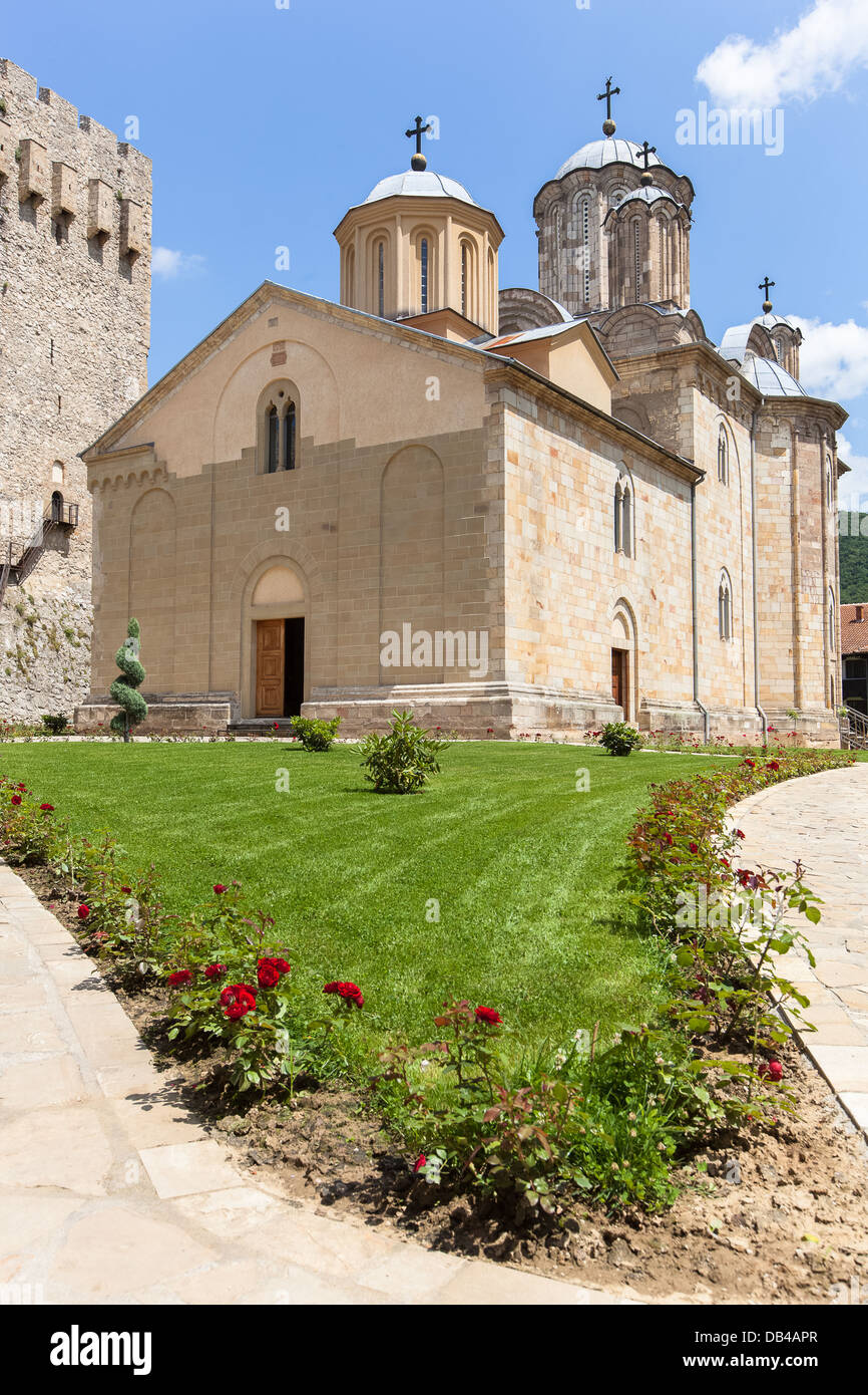 Monastery Manasija, XV century orthodox Serbian monastery near ...