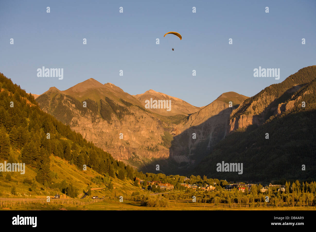 Paragliding above Telluride, Colorado Stock Photo - Alamy