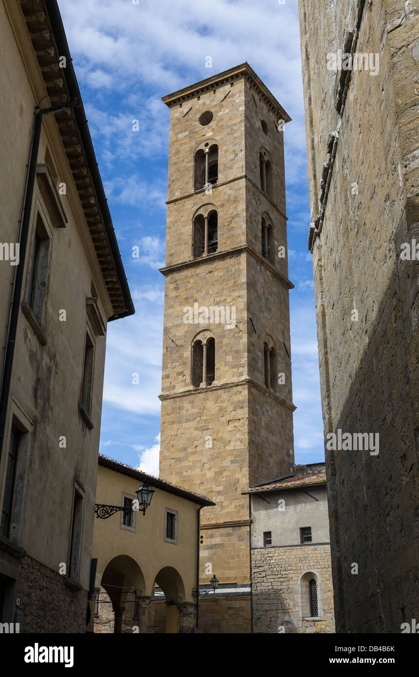 Torre Campanaria (tower) at Volterra, Tuscany, Italy Stock Photo - Alamy