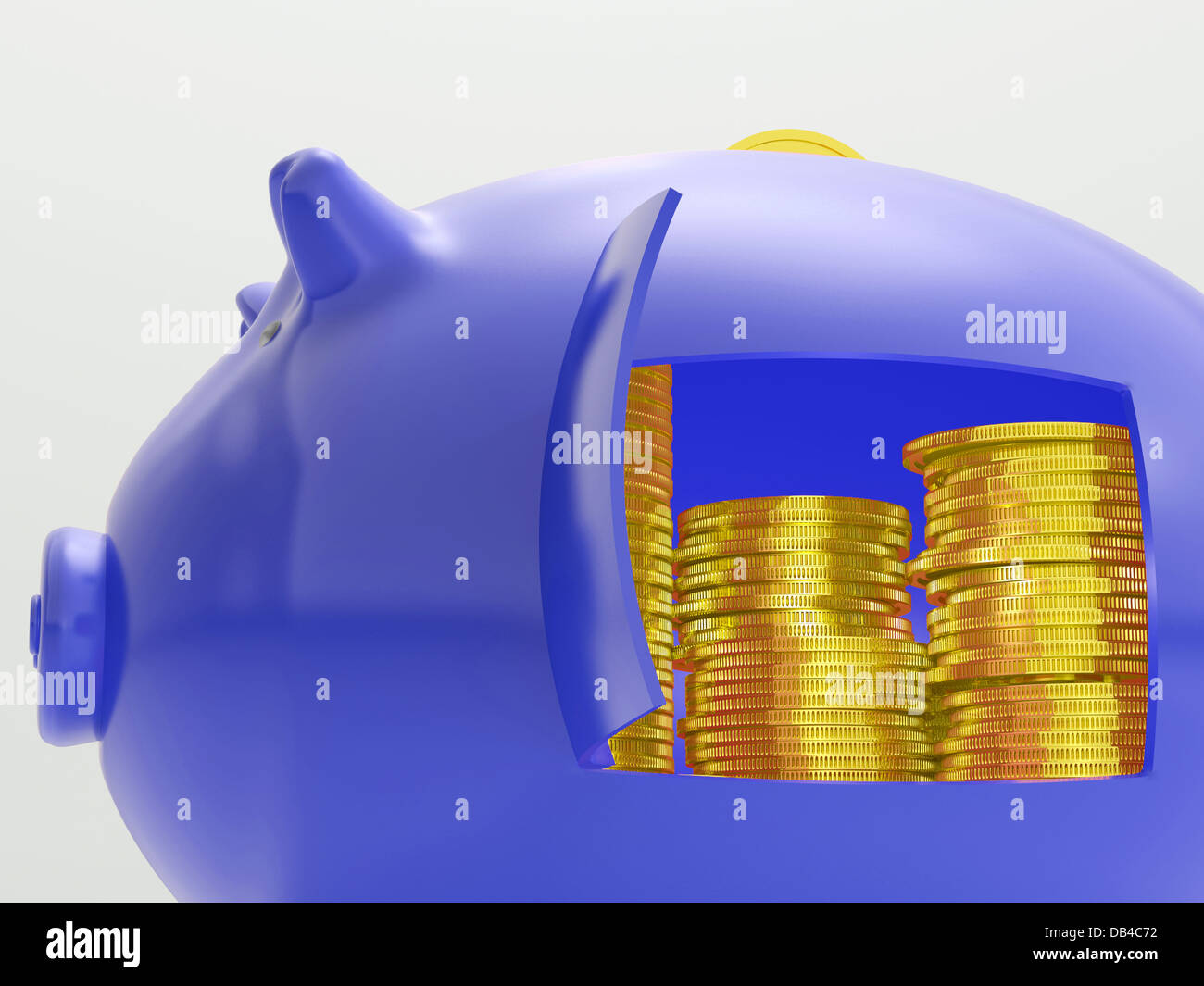 Gold coins shows finances hi-res stock photography and images - Alamy