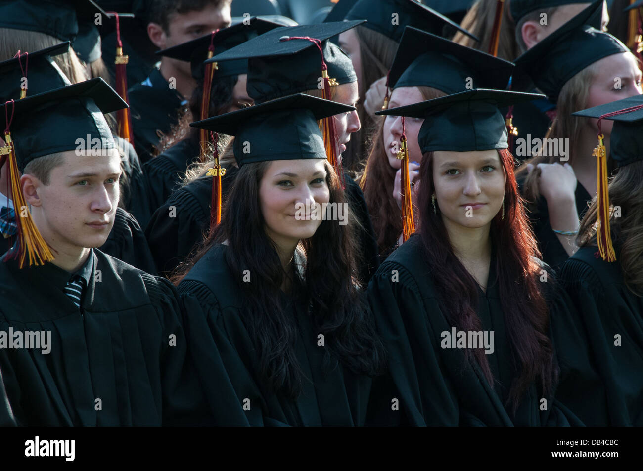 High school graduation ceremony Montreal Canada Stock Photo - Alamy